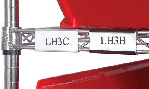 Chrome Wire Shelving Label Holder - LH000 - All Sizes Available | Bin ...