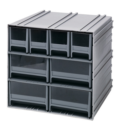 Interlocking Plastic Bin Small Parts Storage Cabinet - QIC-4244