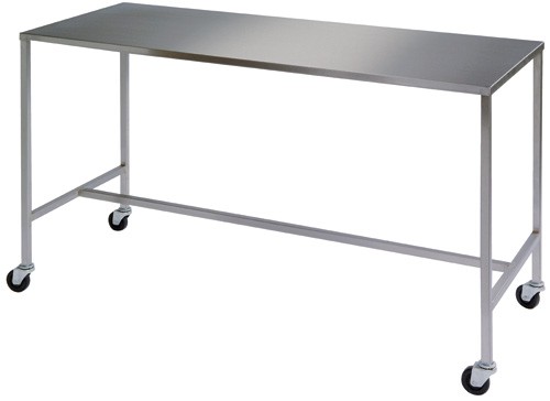 Stainless Steel Mobile H-Brace Table - SST-H - All Sizes Available
