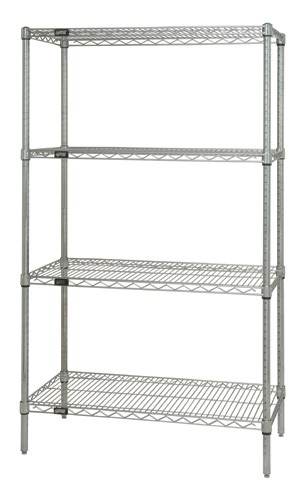 Conductive Chrome 4 Shelf Wire Shelving - WR63-1830CO - 18 x 30 x 63