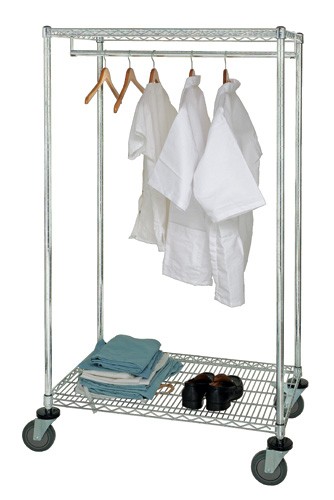 Chrome Wire Shelving Garment Rack - WRGR-WRCGR - All Sizes Available