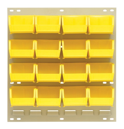 Wall Mount Louvered Panel with Plastic Hang Bins - QLP-1819BG-210-16 ...