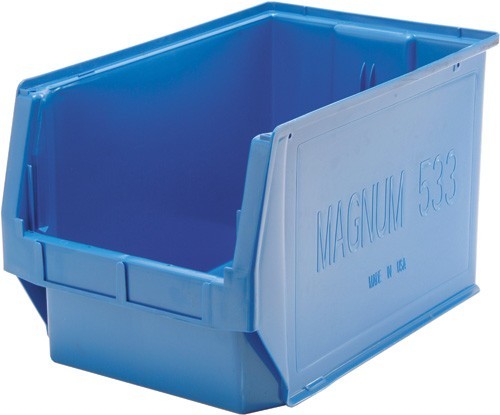MAGNUM Stacking Plastic Container - QMS533 - 19-3/4 x 12-3/8 x 11-7/8
