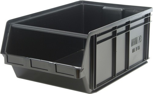MAGNUM Stacking Plastic Container - QMS743 - 29" x 18-3/8" x 11-7/8"