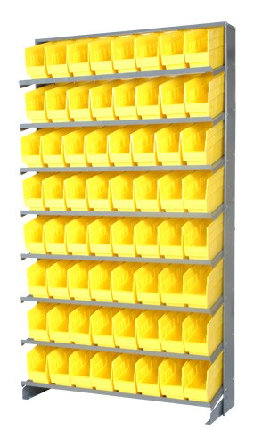 Sloped Pick Rack Shelving - QPRS-201 - Plastic Bin Pick Rack