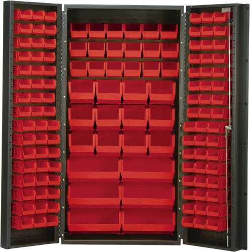 36" Wide Security Storage Cabinet with Plastic Bins - QSC-36