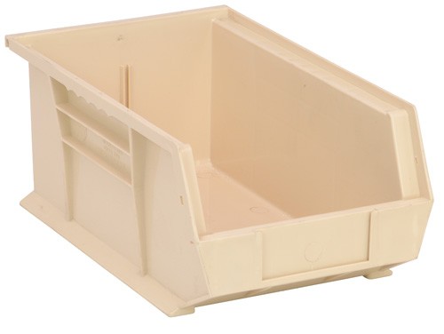 Stack and Hang Plastic Storage Bin - QUS241 - 13-5/8" x 8-1/4" x 6"