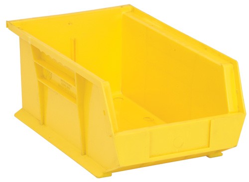 Stack and Hang Plastic Storage Bin - QUS241 - 13-5/8" x 8-1/4" x 6"