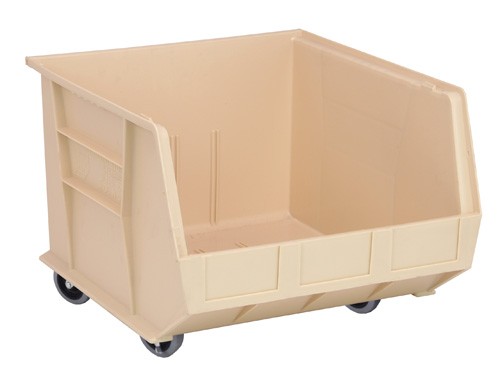 Mobile Stacking Plastic Storage Bin - QUS275MOB - 18" x 16-1/2" x 11 ...