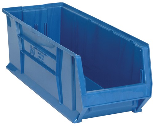 Large Stackable Plastic Bin Container - QUS973 - 29-7/8" x 11" x 10"
