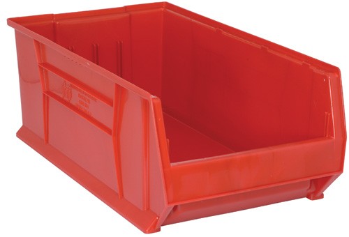 Large Plastic Stacking Bin Container - QUS974 - 29-7/8 x 16-1/2 x 11