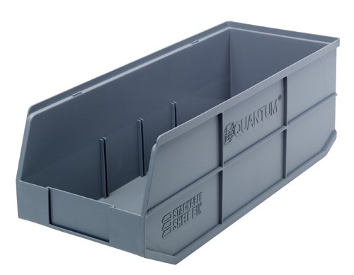 Plastic Stackable Shelf Storage Bins - SSB483 - 20-1/2" x 8-1/4" x 7"