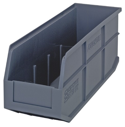 Plastic Stackable Shelf Storage Bin - SSB461 - 18" x 6" x 7"