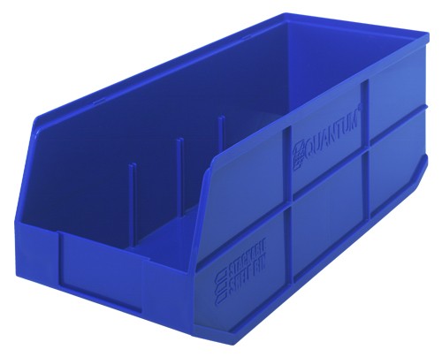 Plastic Stackable Shelf Storage Bins - SSB483 - 20-1/2" x 8-1/4" x 7"