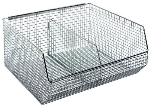 Wire Mesh Stack & Hang Bins - QMB550C - 14-1/2 x 16-1/4 x 7
