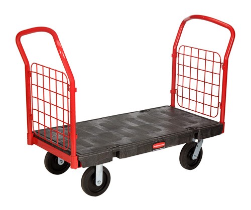 Rubbermaid Side Panel Platform Transport Trucks - RCP 4486 BLA