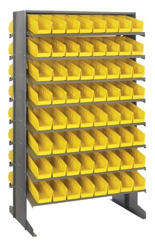 Custodial Storage Sloped Pick Rack & Bins - QPRD-101 | EDU Bin Store