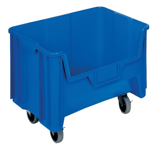 Mobile Stack & Stock Plastic Stacking Storage Container - QGH705MOB