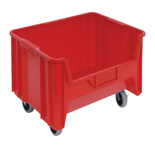 Mobile Stack & Stock Plastic Stacking Storage Container - QGH705MOB