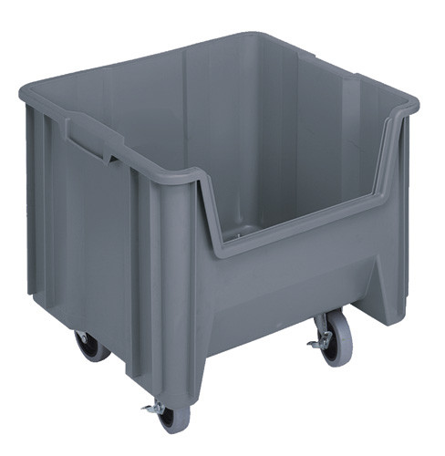 Mobile Stack & Stock Plastic Stacking Storage Container - QGH805MOB