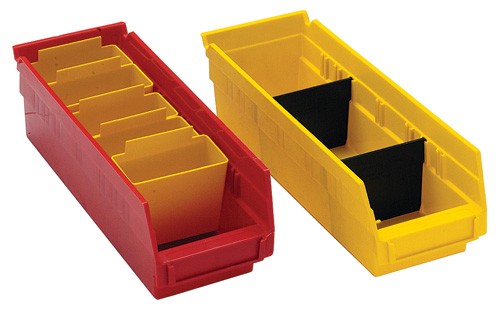 Plastic Shelf Bin Compartment Divider - DSB1 - All Sizes Available