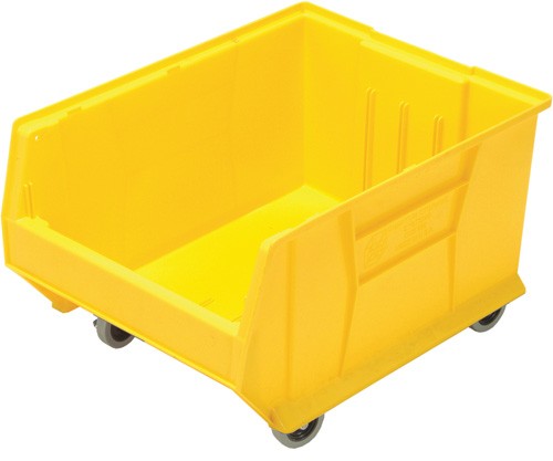 Mobile 24" Plastic Container for Large Parts Storage - QUS965MOB