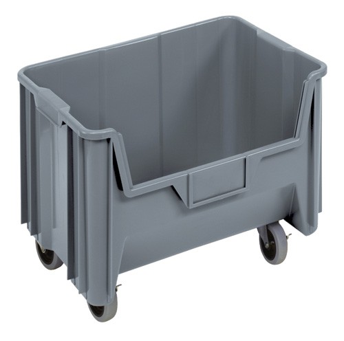 Mobile Stack & Stock Plastic Stacking Storage Container - QGH705MOB