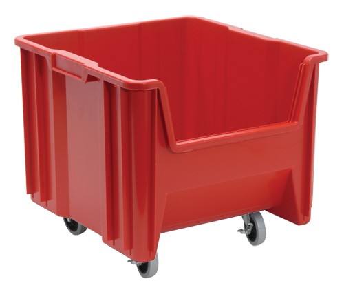 Mobile Stack & Stock Plastic Stacking Storage Container - QGH805MOB