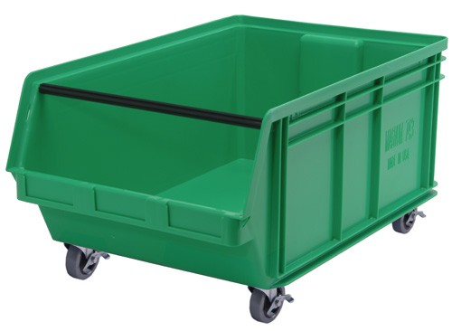 Mobile Bulk Storage Large Plastic Stacking Container - QMS843MOB