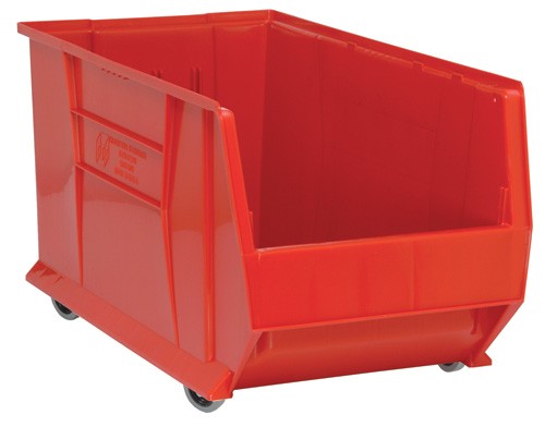 Mobile 30" Plastic Container for Large Parts Storage - QUS986MOB ...