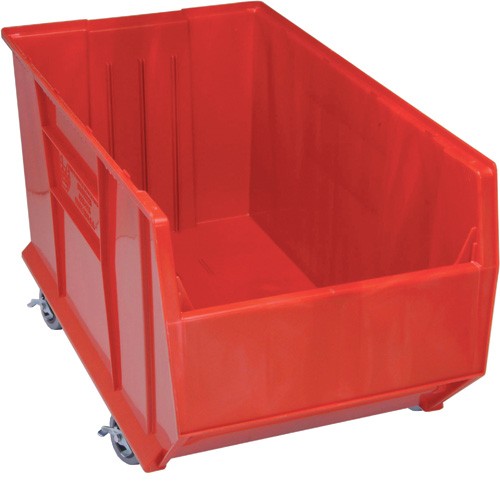 Mobile 36" Plastic Container for Large Parts Storage - QUS996MOB