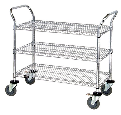 Conductive ESD Wire Shelving Utility Cart - WRC-23CO