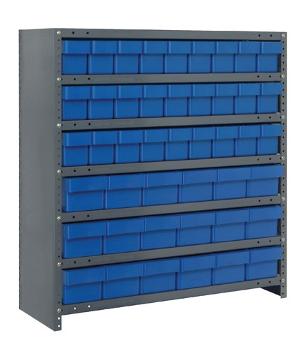 Closed Steel Shelving Bin System - CL1839-624 - 18" x 36" x 39"