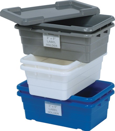 Bus Bin Cross Stack Tub Containers - TUB2516-8 - 25-1/8" x 16" x 8-1/2"