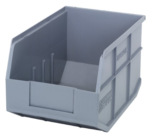Quantum Plastic Stackable Shelf Bins - SSB423 - 12" x 8-1/4" x 7"