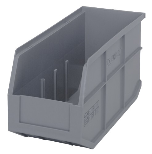 Quantum Plastic Stackable Shelf Bins - SSB441 - 14" x 6" x 7"