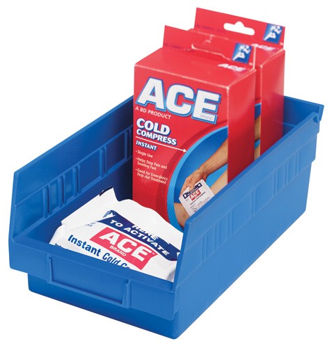 Plastic Medical Supplies Storage Bins - QSB102 - 11-5/8" x 6-5/8" x 4"