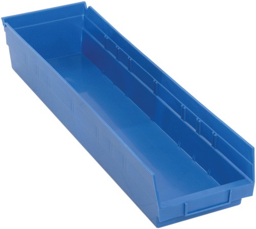 Plastic Medical Catheter Storage Bins - QSB106 - 23-5/8 x 6-5/8 x 4
