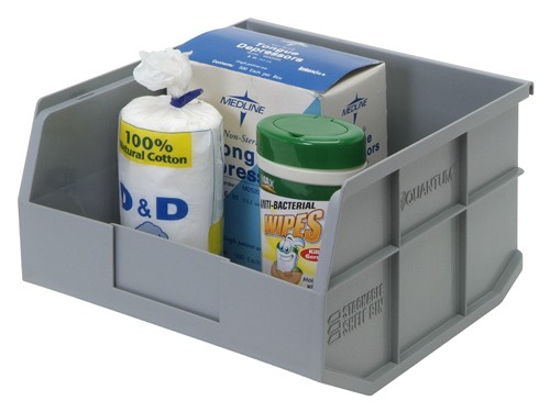 Plastic Stackable Medical Storage Bins - SSB425 - 12" x 11" x 7" | Bin ...