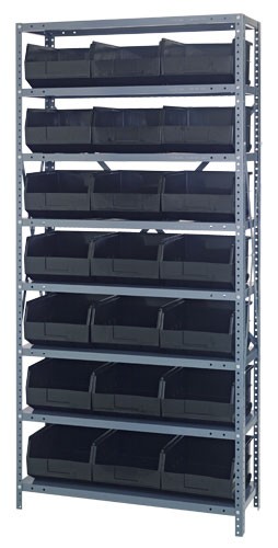 Plastic Storage Bin Steel Shelving Systems - 1275-445