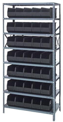Plastic Storage Bin Steel Shelving Systems - 1875-461