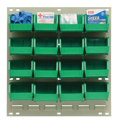 Medical Storage Bins Central Supply Wall System - QLP-1819BG-220-16
