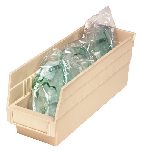 Plastic Medical Supplies Storage Bins - QSB101 - 11-5/8 x 4-1/8 x 4