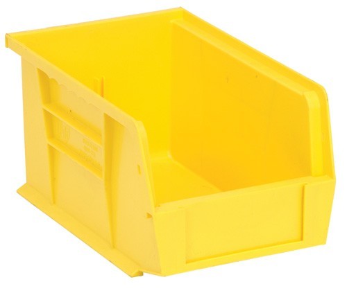 Stack & Hang Plastic Medical Storage Bin - QUS221 - 9-1/4" x 6" x 5"