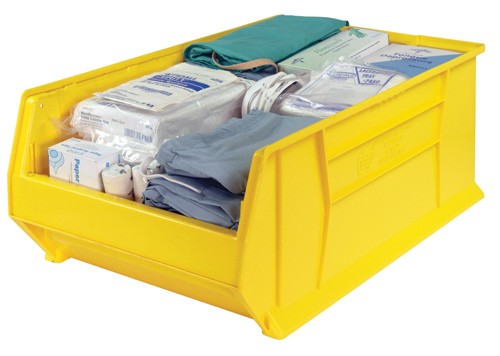 Plastic Medical Storage Bin Containers - QUS975 - 29-7/8 x 18-1/4 x 12