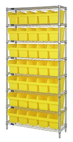 Plastic Storage Bin Wire Shelving Systems - WR8-802