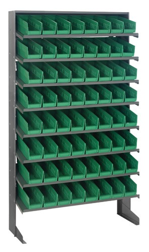 Garage Storage Plastic Bin Sloped Shelving Pick Racks - QPRS-101