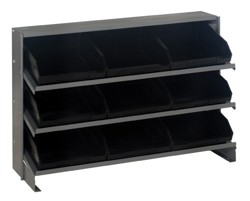 Sloped Pick Rack Shelving - QPRHA-109 - Bench Rack with Bins