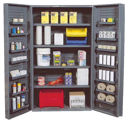 48"W Security Storage Cabinet with Adjustable Shelves - QSC-4IS-14DS